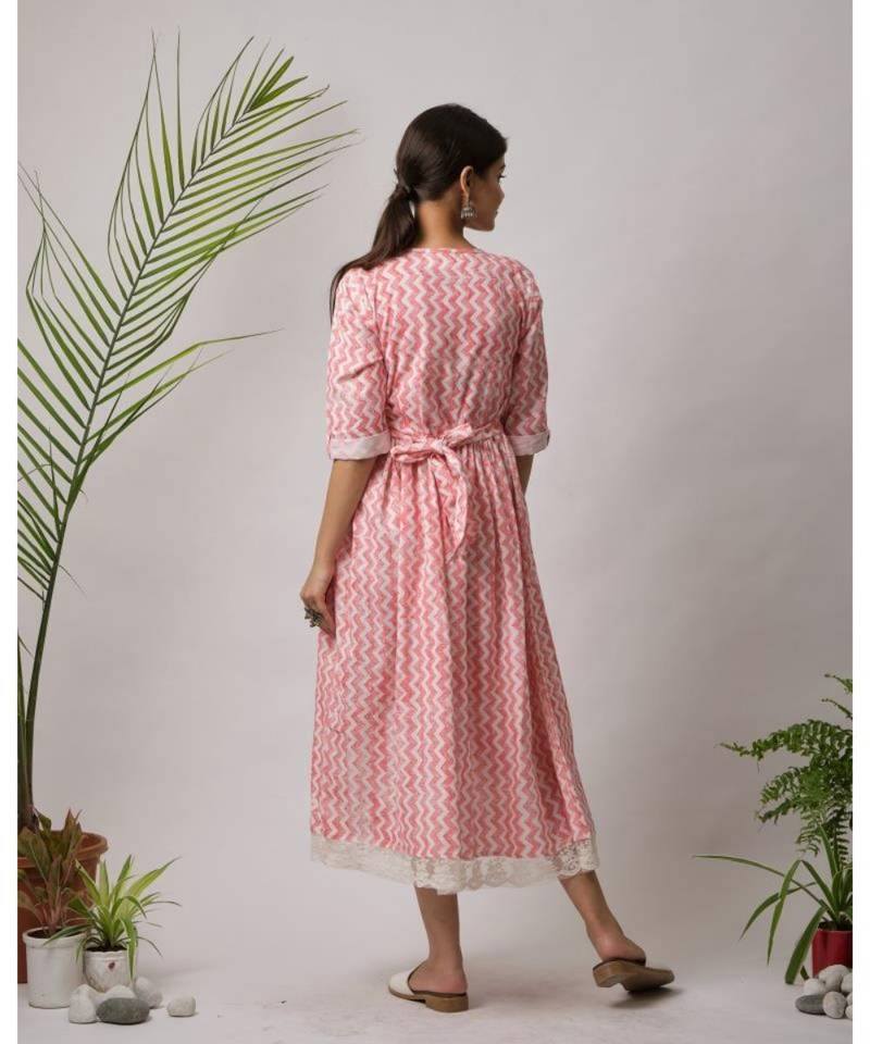 Red Hello Cotton Dress - Free Living - 2993545