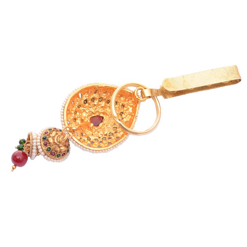 Iconic Golden Drop & Latkan Saree Challa/ Waist Key Chain/Satka For ...