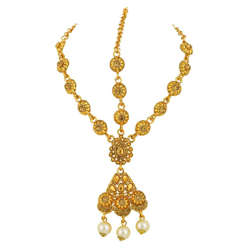 Yellow diamond necklaces - Sukkhi Online Private Limited - 3001820