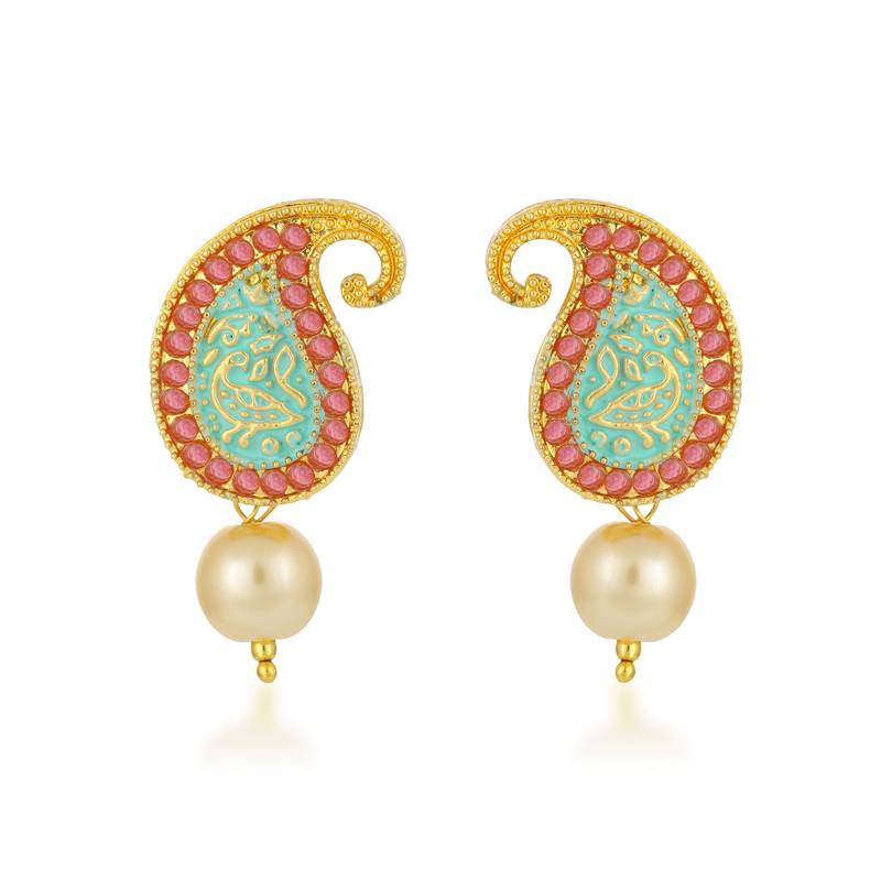 Pink diamond collar-necklace - Sukkhi Online Private Limited - 3001887