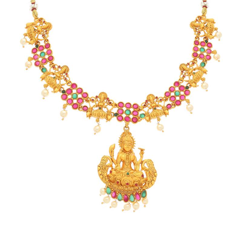 Yellow diamond chokers - Sukkhi Online Private Limited - 3001932