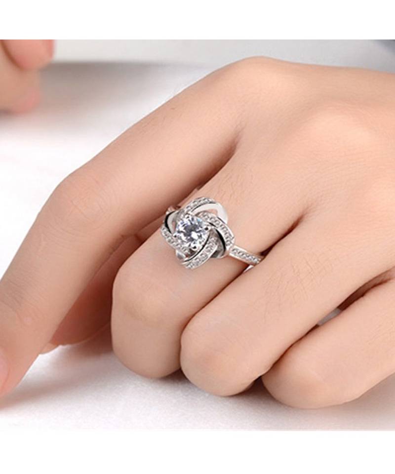 Silver Clover Ring - Ferosh - 3006281