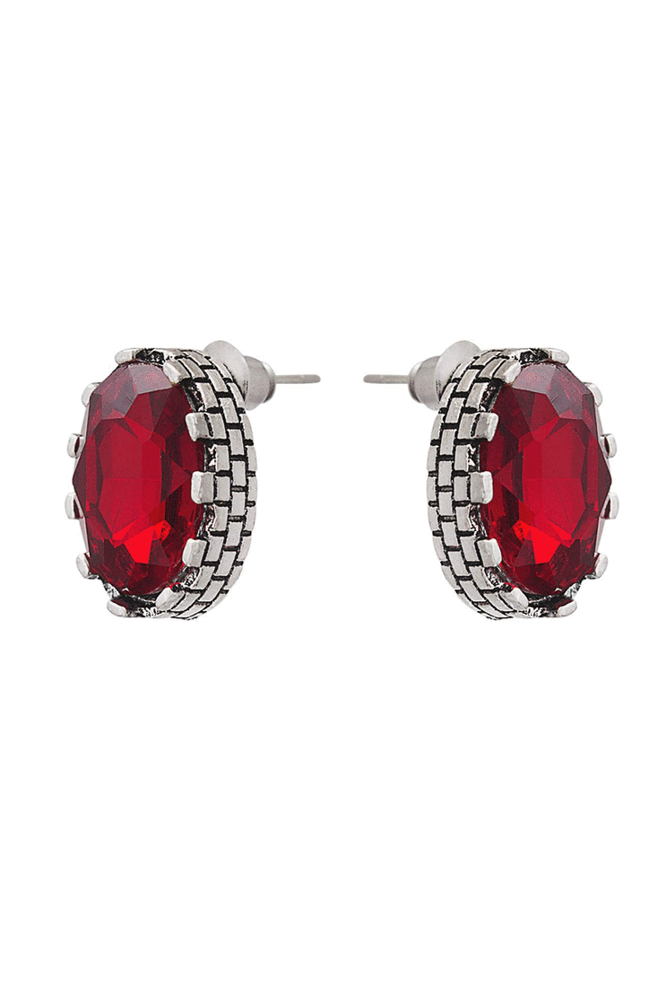 Red studs - JFL - Jewellery for Less - 3008701