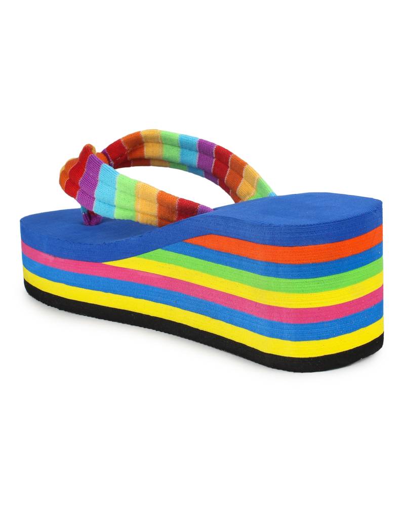 multicolor synthetic Flip Flops For Women - Do Bhai - 3026404