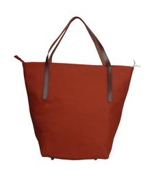 carryall rust canvas tote bag - Anekaant - 3033858