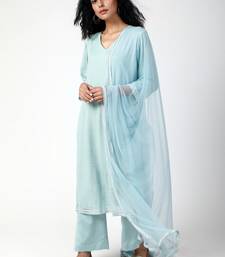 Blue Gota Slit Kurta-Pant-Dupatta - TRUEBROWNS LIFESTYLE PVT. LTD ...