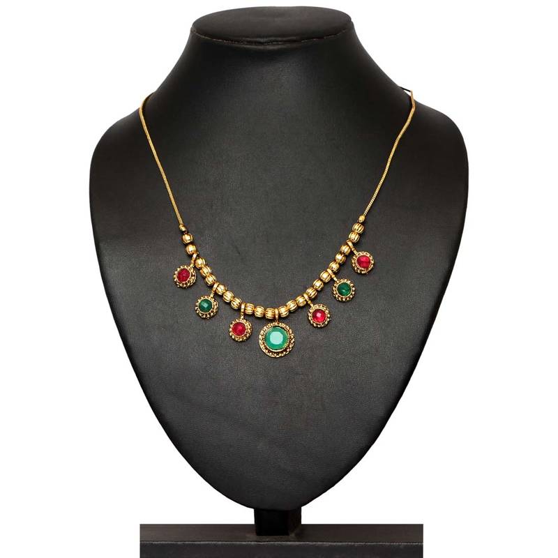 Maroon necklace-sets - Jaipur Mart - 3069304