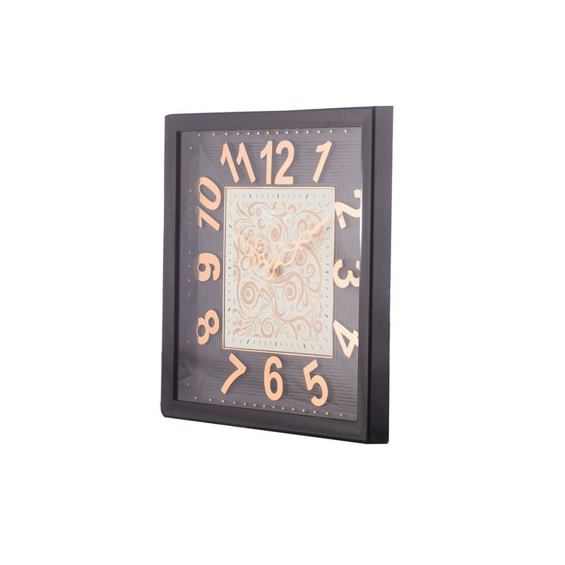 Decorative Square Wall Clock - 12 Inch - eCraftIndia - 3081758