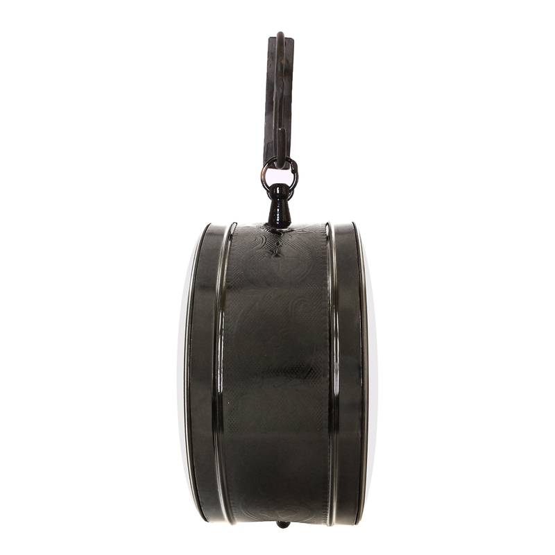 Metal Analog Round Dual Dial Hanging Station Wall Clock ( Black | Dial ...