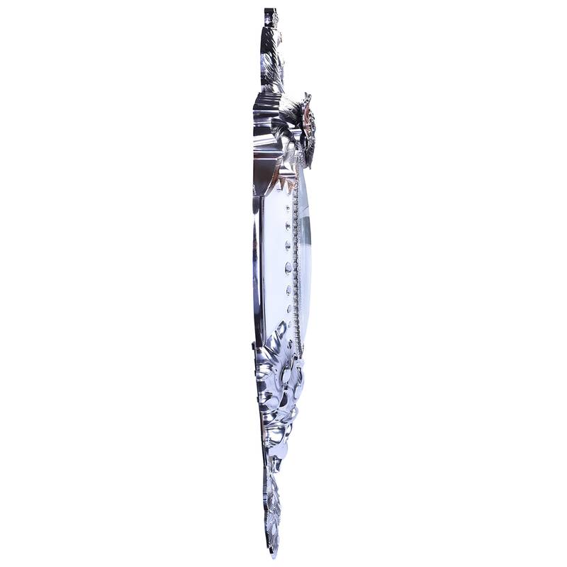Silver Pendulum Designer Wall Clock( 41 cm X 78 cm) - eCraftIndia - 3082772