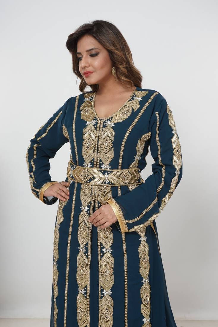 Dubai Kaftan Women Dress Moroccan Caftan Long Farasha Maxi Dress Al208 ...
