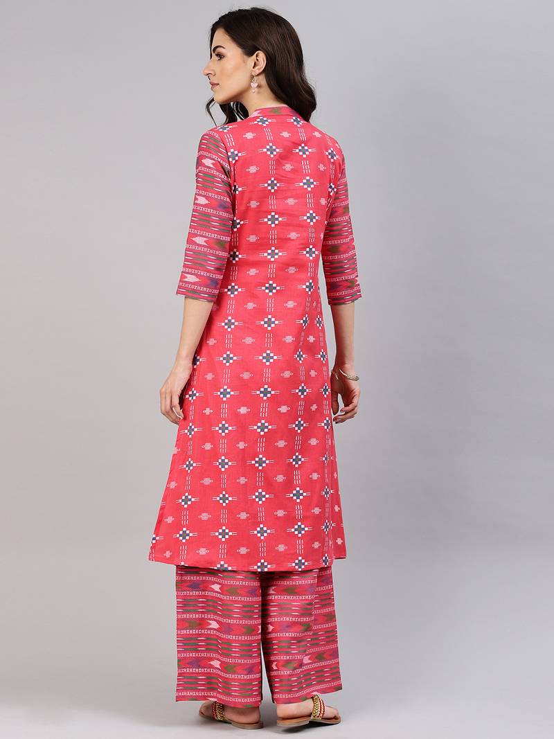 Coral work cotton salwar - Alena - 3094569