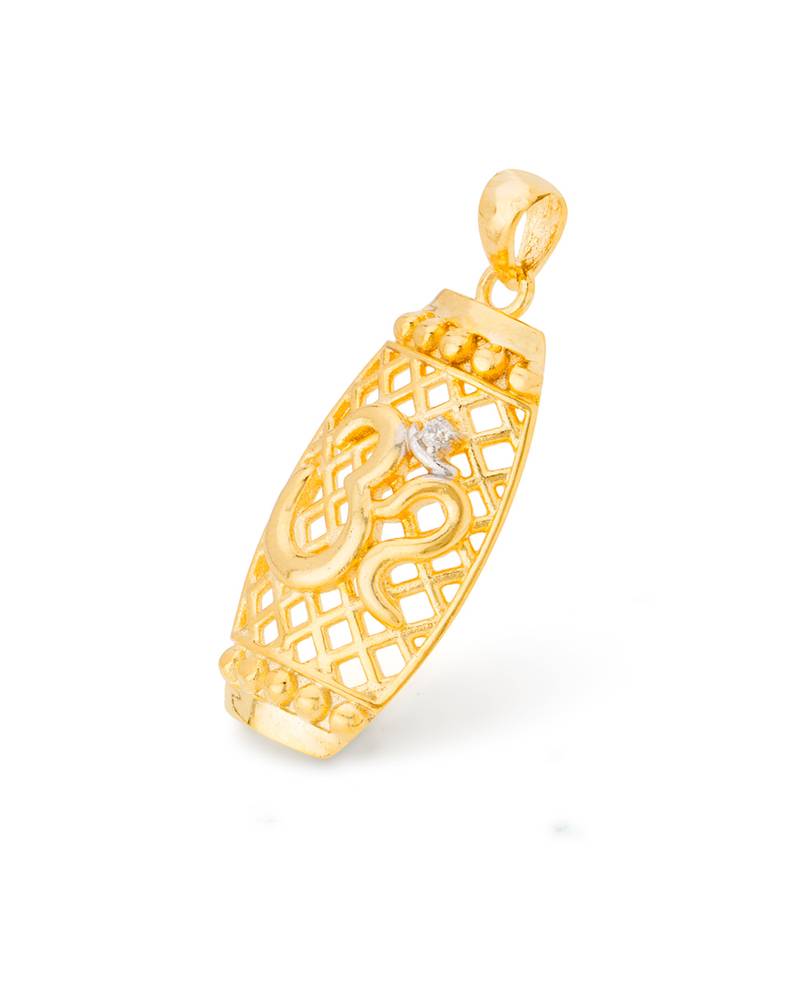 Cutwork Design OM Spiritual Saga Pendant - Voylla - 3097804