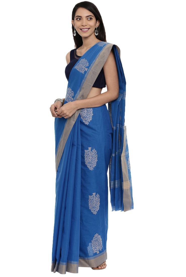 CLASSICATE from the house of The Chennai Silks Women's blue Madurai ...