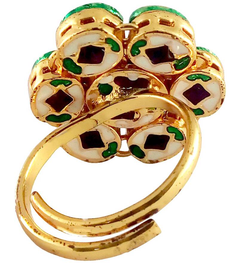 Gold Plated Antique Ring for Women - REJEWEL - 1480030