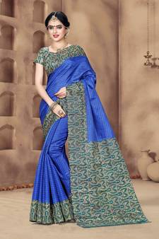 Fancy Printed Sarees Online, Printed silk Saree Design India