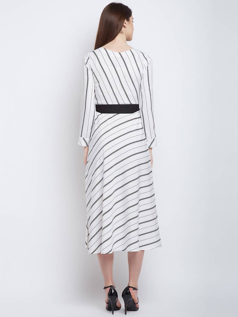 White printed polyester long-dresses - PANIT - 3123171