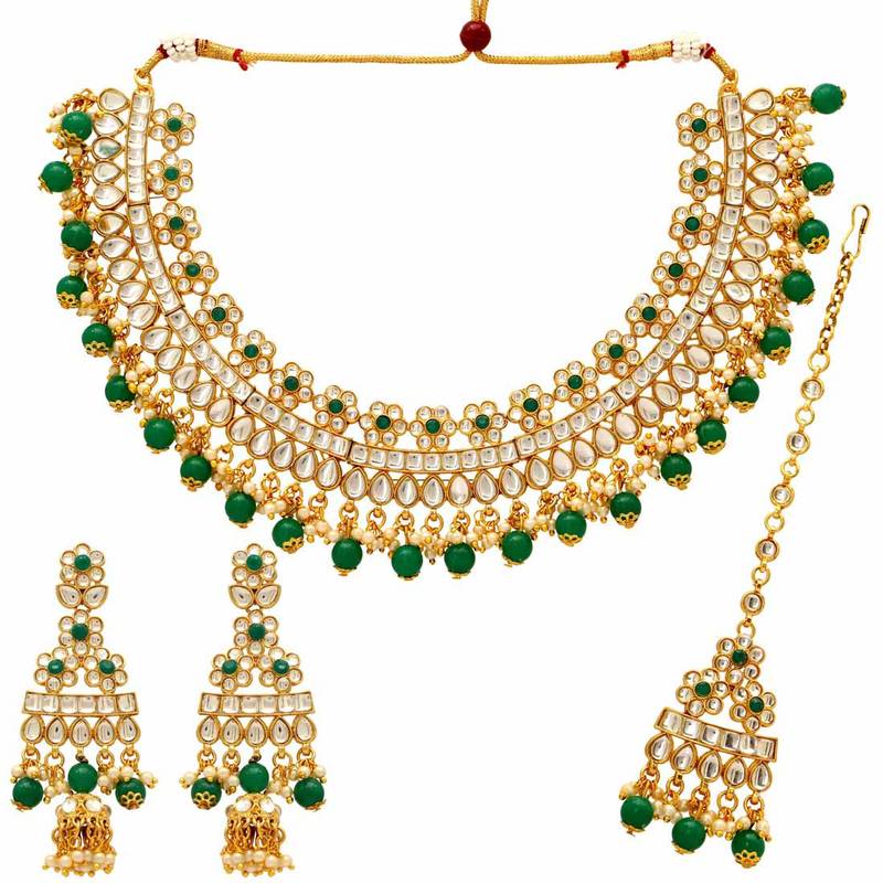 Green necklace-sets - Jaipur Mart - 3137120