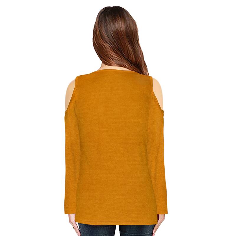 Yellow plain knit long-tops - Classic Enterprise - 3143106