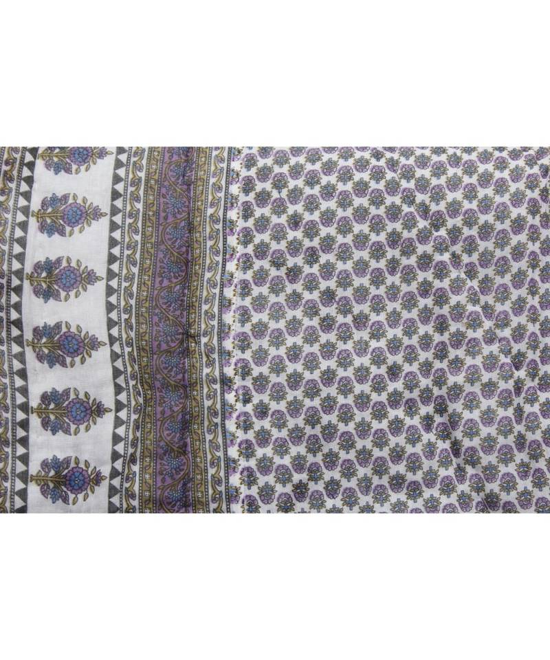 Indian handmade Satin Silk floral printed double jaipuri rajai quilt ...