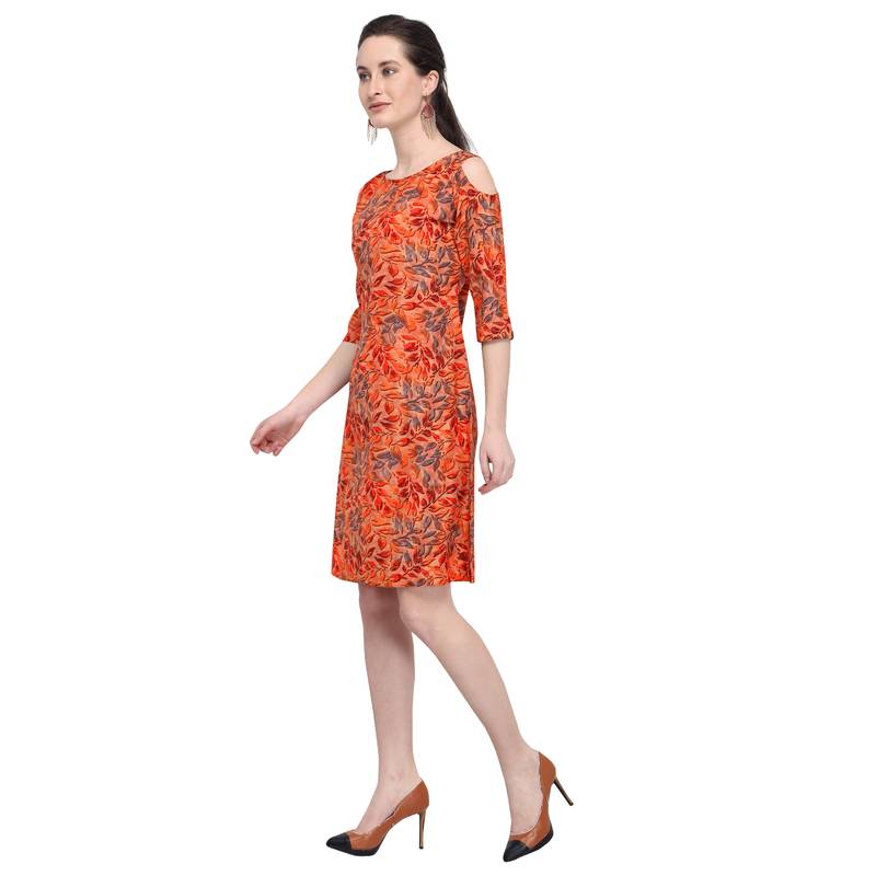 Orange printed polyester tunics - Keyana - 3158540