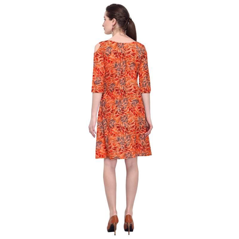 Orange printed polyester tunics - Keyana - 3158540