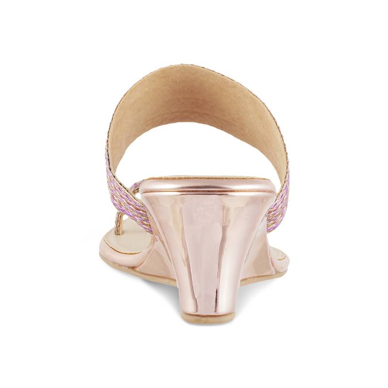 SOLE HEAD Gold Sandals For Women - Kittens - 3169467