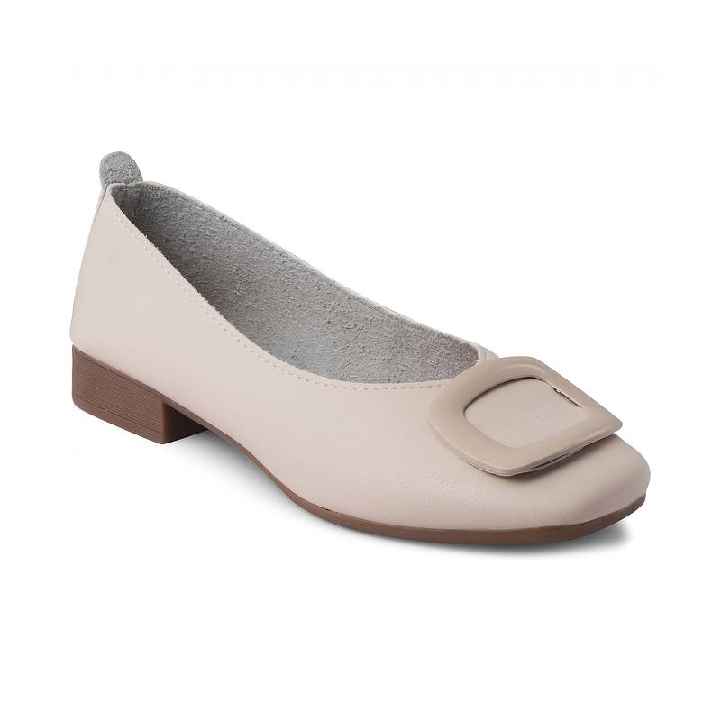 SOLE HEAD Beige Heels Women Ballerinas - Kittens - 3170132
