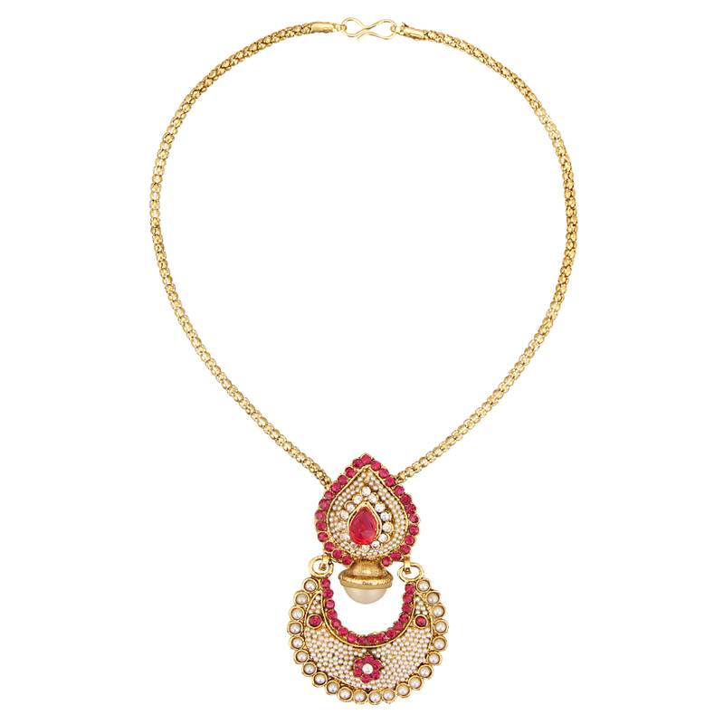 Pink necklace-sets - ADIVA LIFESTYLE PRIVATE LIMITED - 3183046