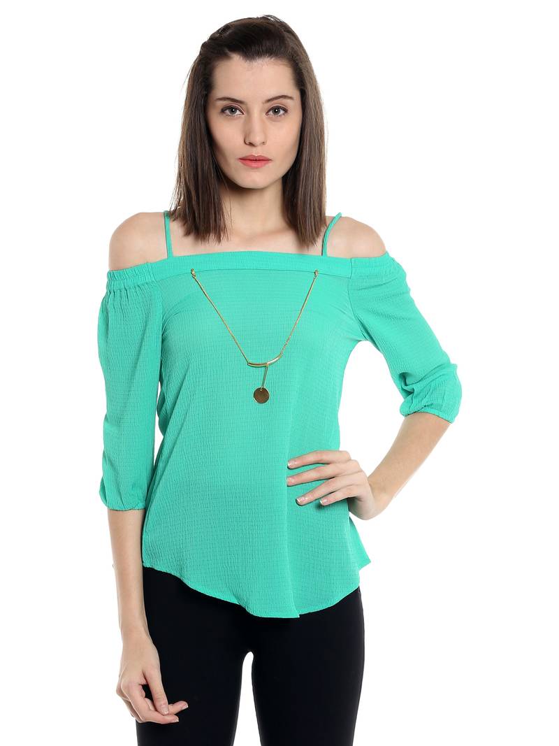 Green printed polyester tops - 109F & Fusion Beats - 3202928