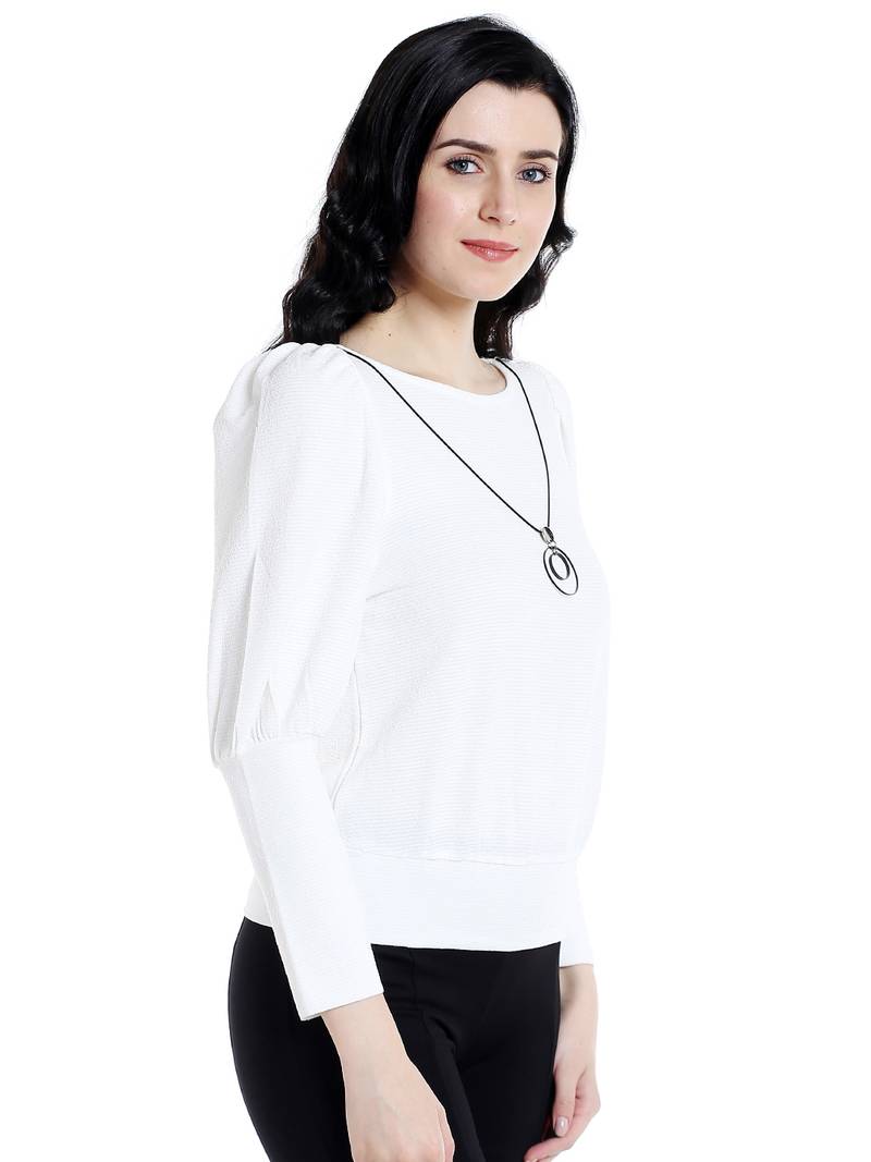 White printed polyester tops - 109F & Fusion Beats - 3202970