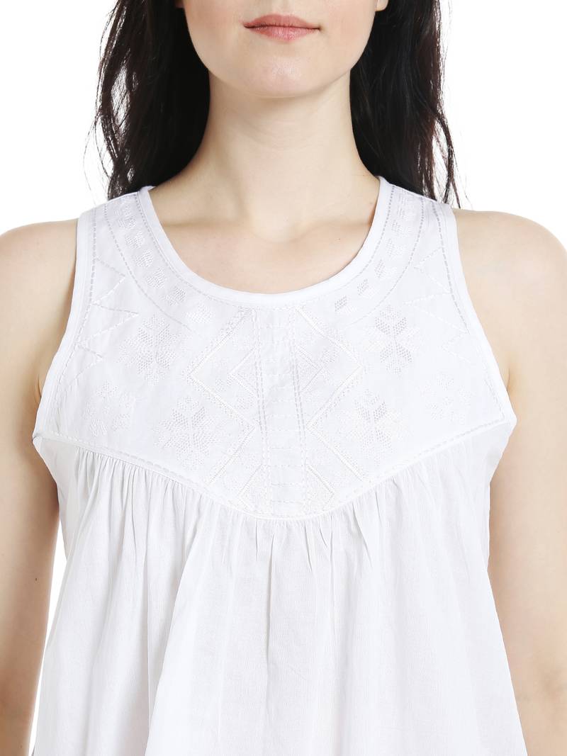 White printed viscose tops - 109F & Fusion Beats - 3205384