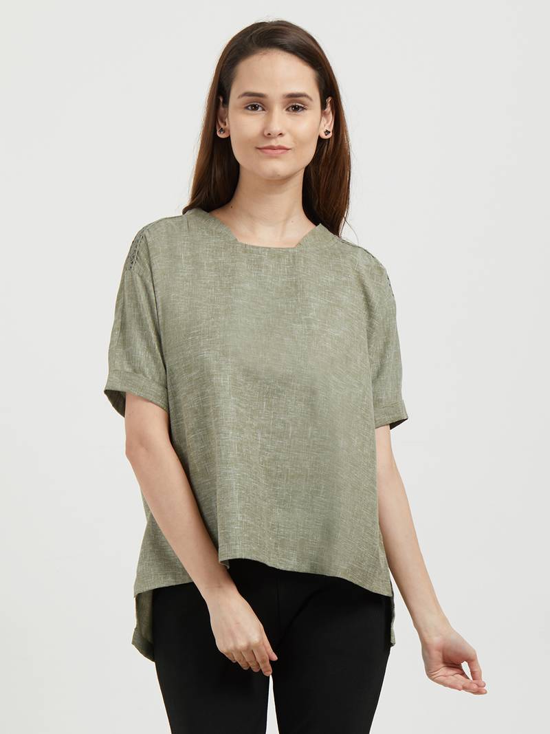 Green printed polyester tops - 109F & Fusion Beats - 3206888