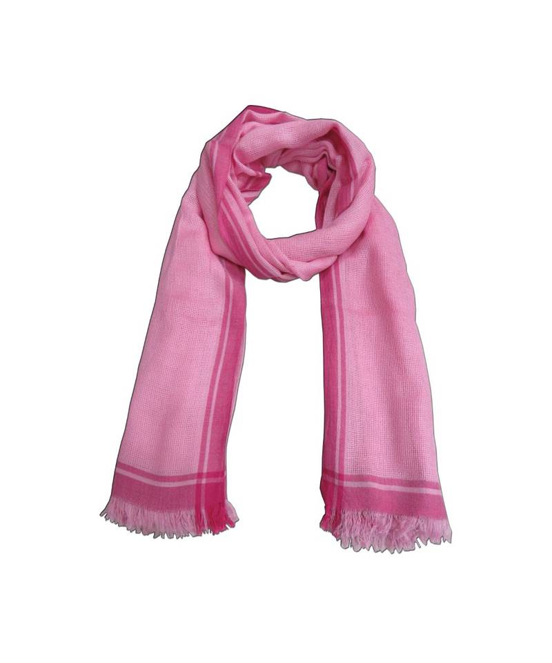 Pink Stole Viscose Woven Net Stole With Solid Border - Urban-Trendz ...