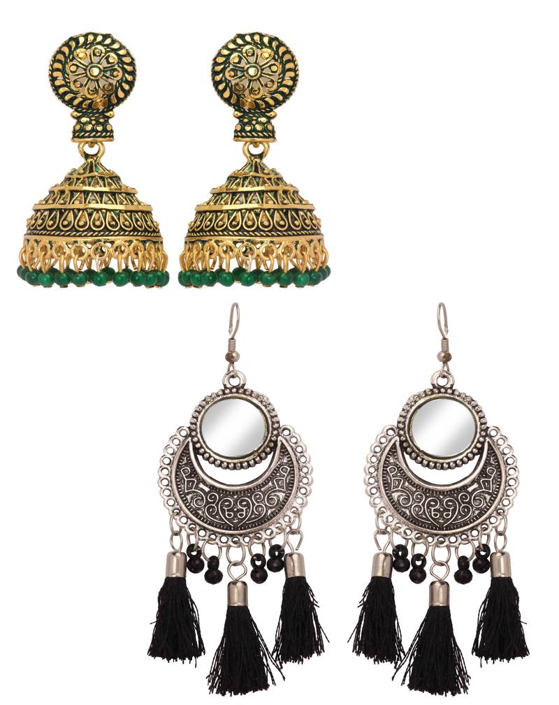 Multicolor combo-earrings - Aarohi - 3209275