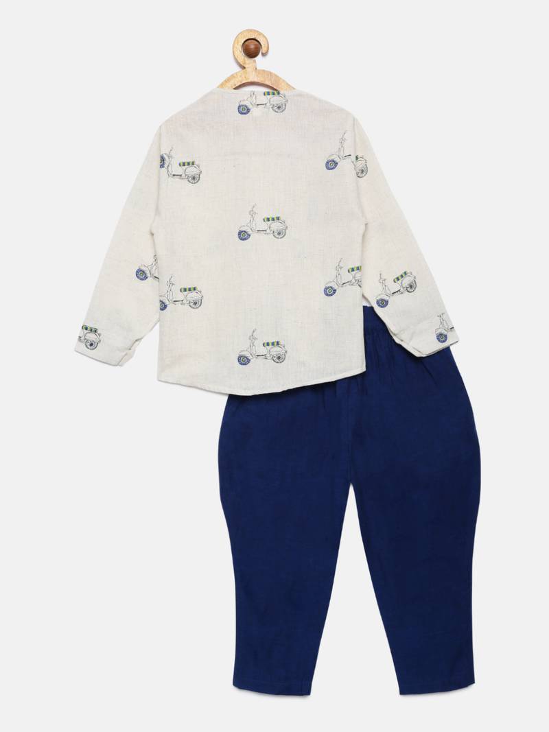 Scooter Print Shirt And Baloon Pants - Tutus By Tutu - 3237111