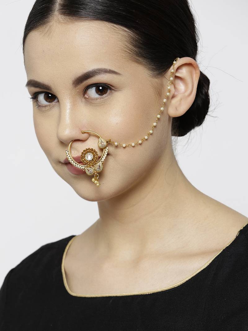 Gold nose-ring - Priyaasi - 3237373