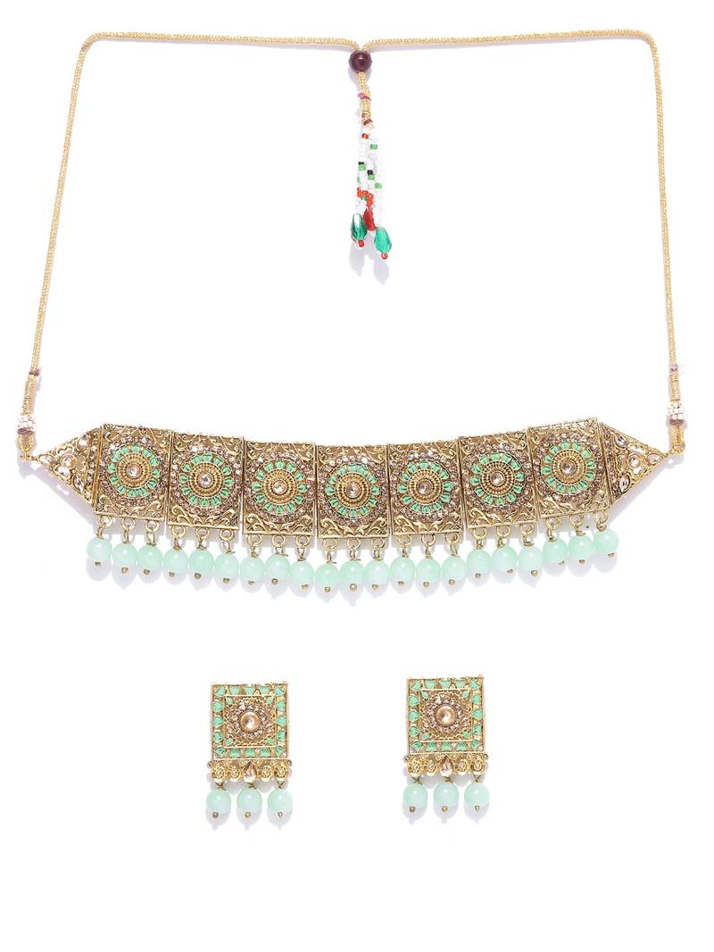 Green necklace-sets - Priyaasi - 3239055