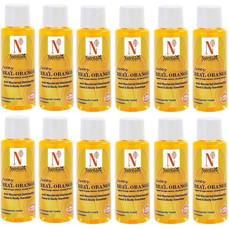 12 X 30ml Of NATURAL'S Juicy Real Orange Portable Rinse Free Hand Rub ...