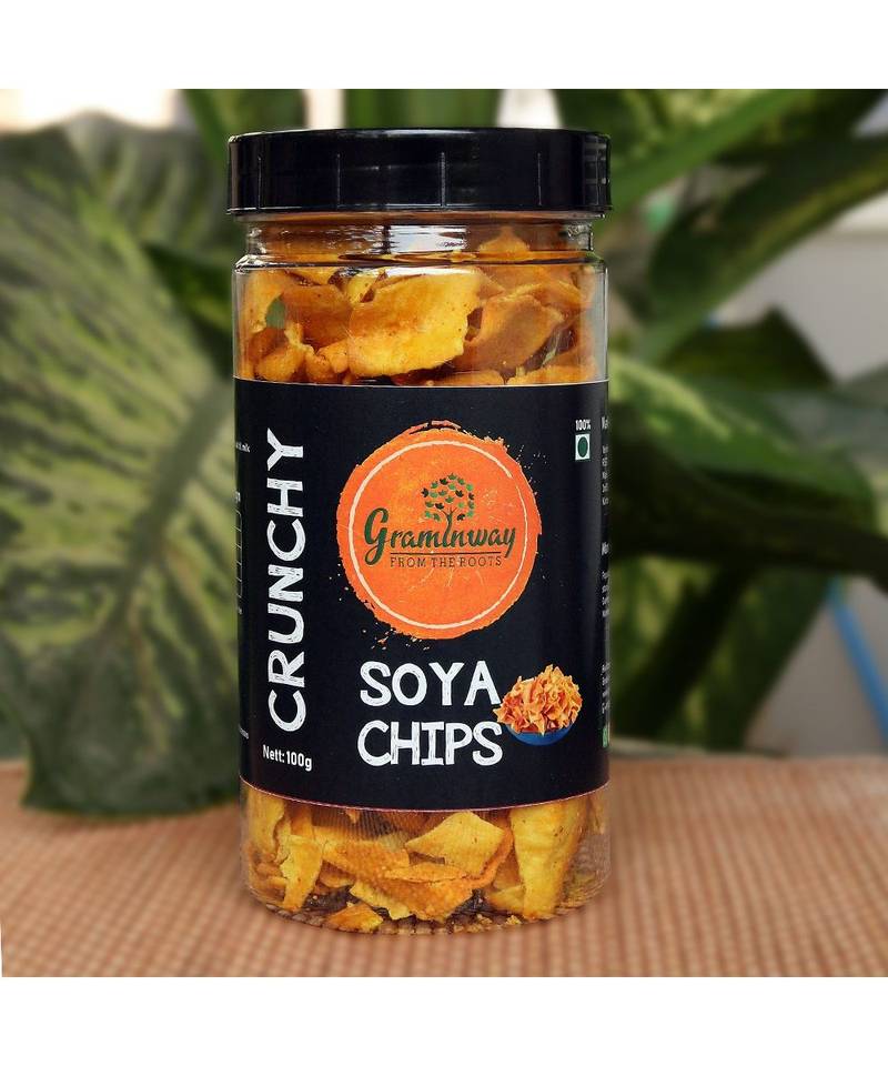 100gms Crunchy Soya Chips (Pack of 2) - Graminway - From The Roots ...