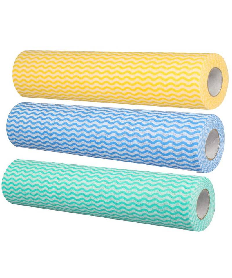 50 Pulls Per Roll Swipe Rolls Non Woven Towel Tissue Roll Reusable ...