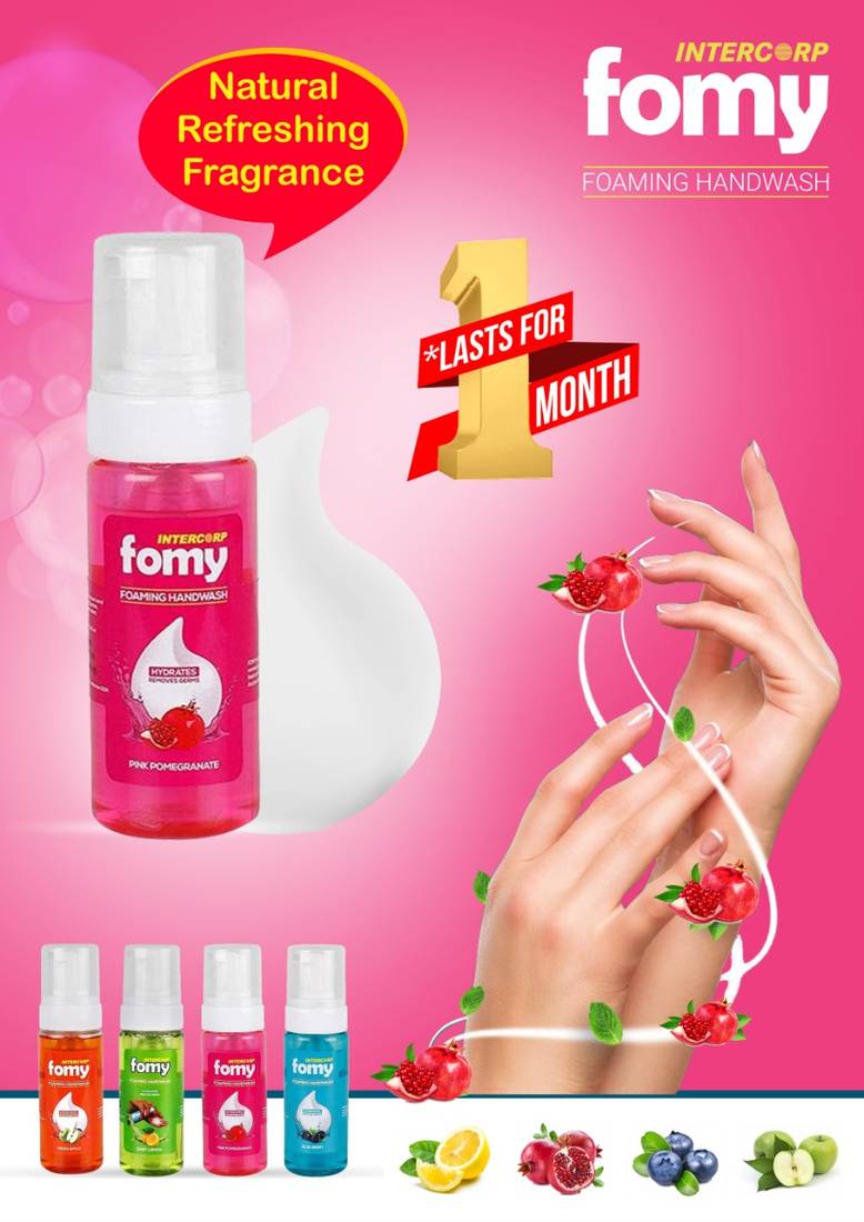160 ml Pink Pomegranate Antibacterial Soft Refreshing Foam Hand Wash ...