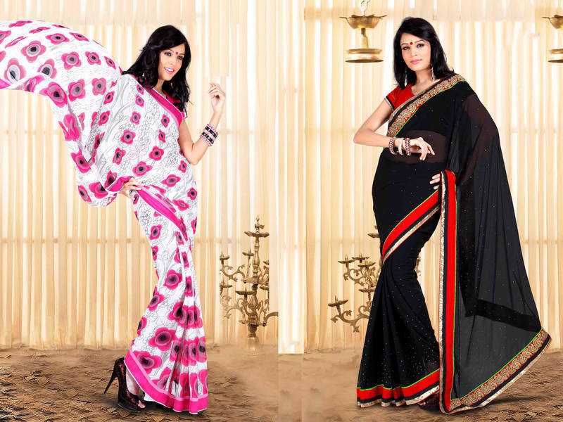 Combo-saree - Zoom Fabrics Pvt.Ltd. - 445341