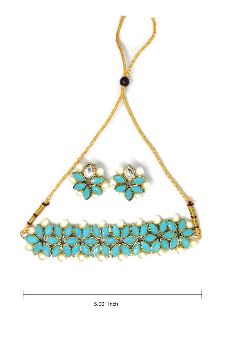 Sky blue chokers - ZaffreCollections - 3245787