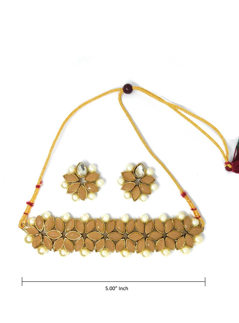 Brown chokers - ZaffreCollections - 3245792