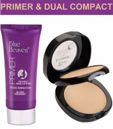 30gm Combo of Primer and 15gm Dual Compact By Blue Heaven - Favon - 3245974