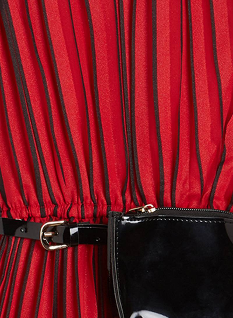 Red printed linen kids-frocks - Powderfly - 3251602