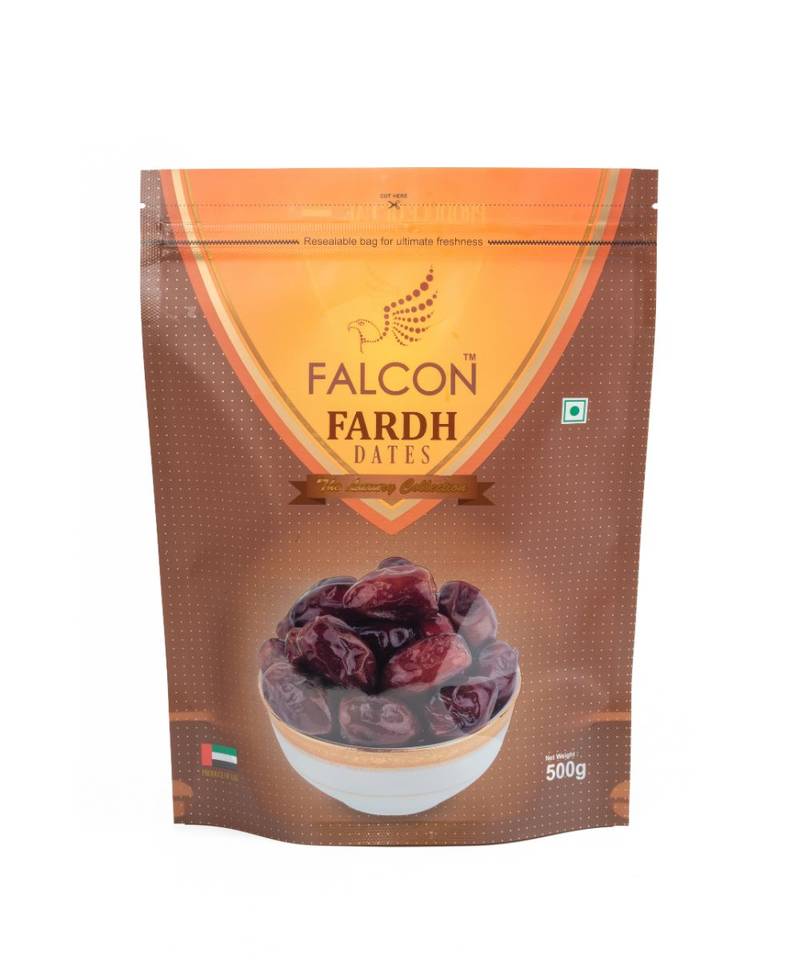 500g Fardh Seeded Dates Pouch By Falcon - FALCON - 3253030