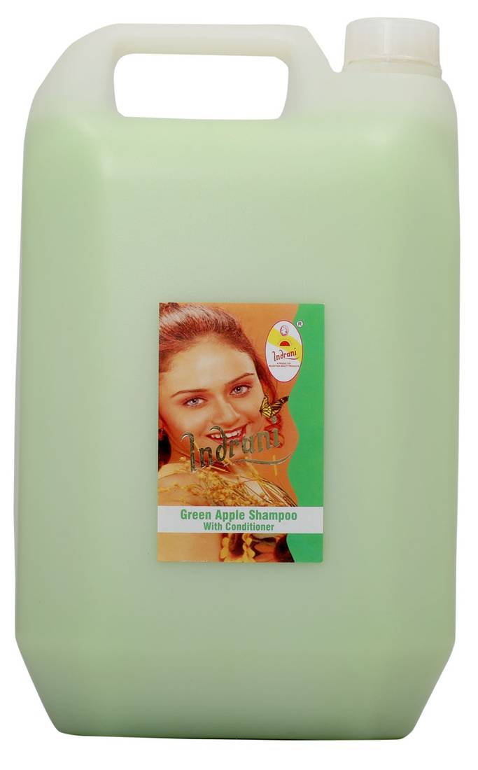 Green Apple Shampoo With Conditioner 5 litre - INDRANI - 3256515