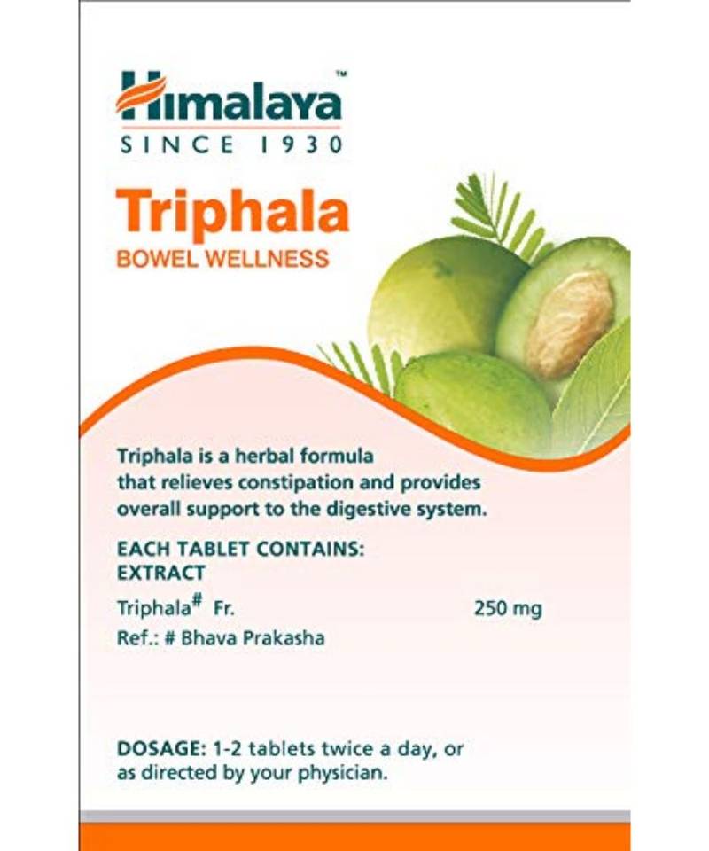 Himalaya Wellness Since 1930 Pure Herbs Triphala Bowel Wellness - 60 ...